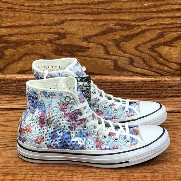 Converse | Shoes | Converse Ctas Hi Spray Paint Blue White Inked Shoe ...